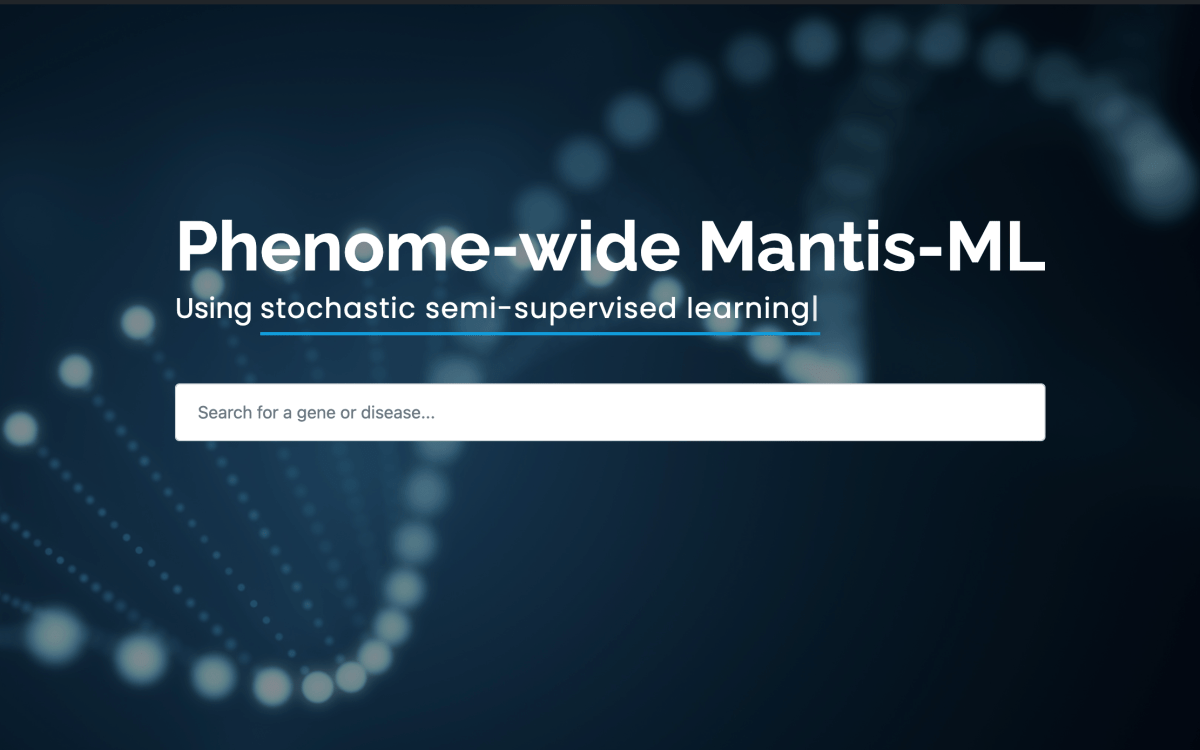 Mantis-ML 2.0: Phenome wide genetic target identification – Dimitrios ...